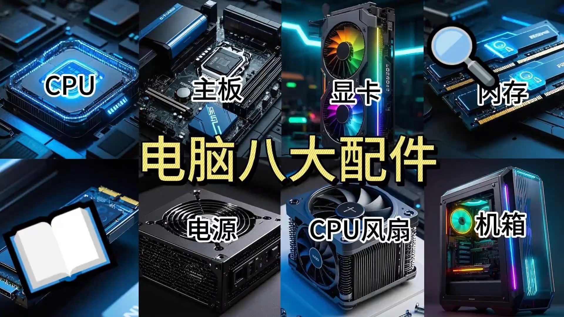 3分钟了解电脑八大硬件,奸商不敢在坑你