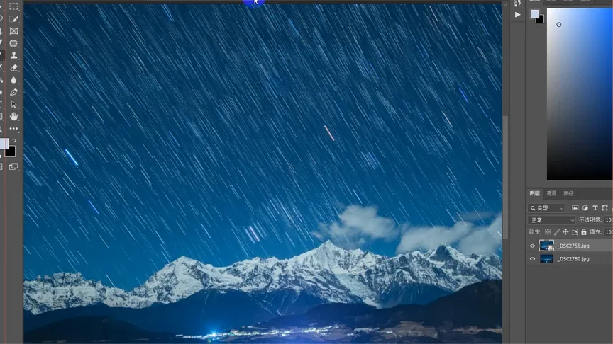 PS摄影后期教程合集28:星空拍摄堆栈技术