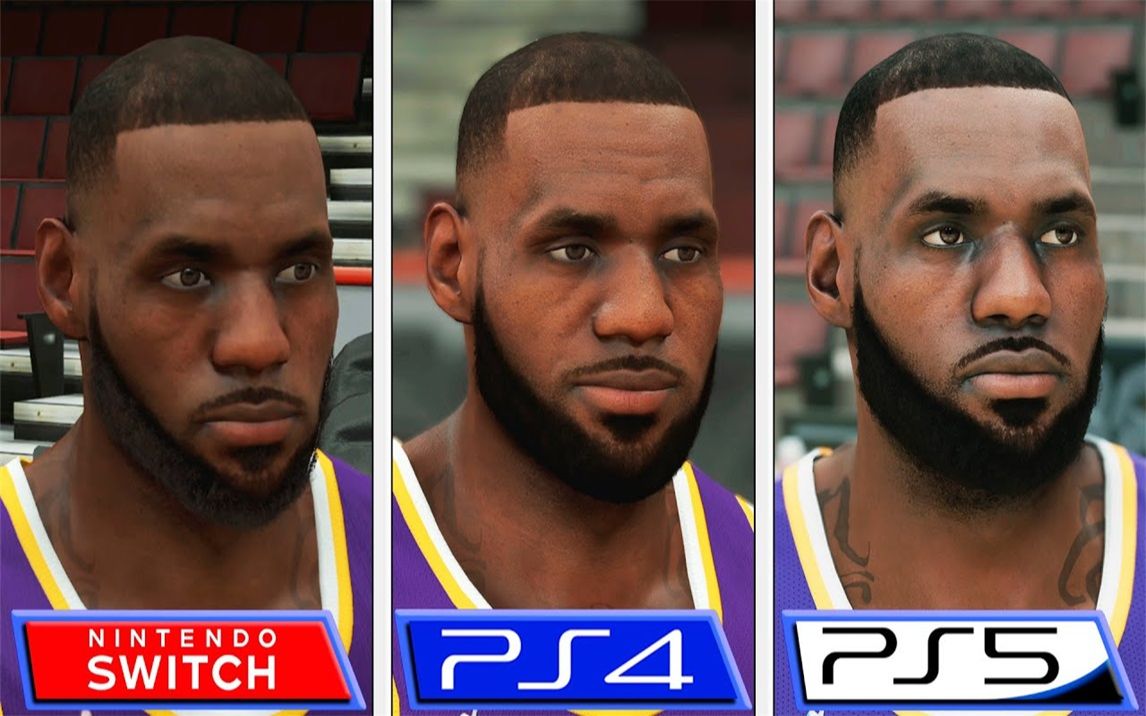 《NBA2K22》 Switch vs PS4 vs PS5 游戏画面对比+帧数对比 4K 60帧...