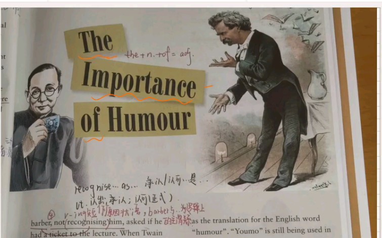 高中英语外研版选择性必修一UNIT1The Importance of Humour.课文...