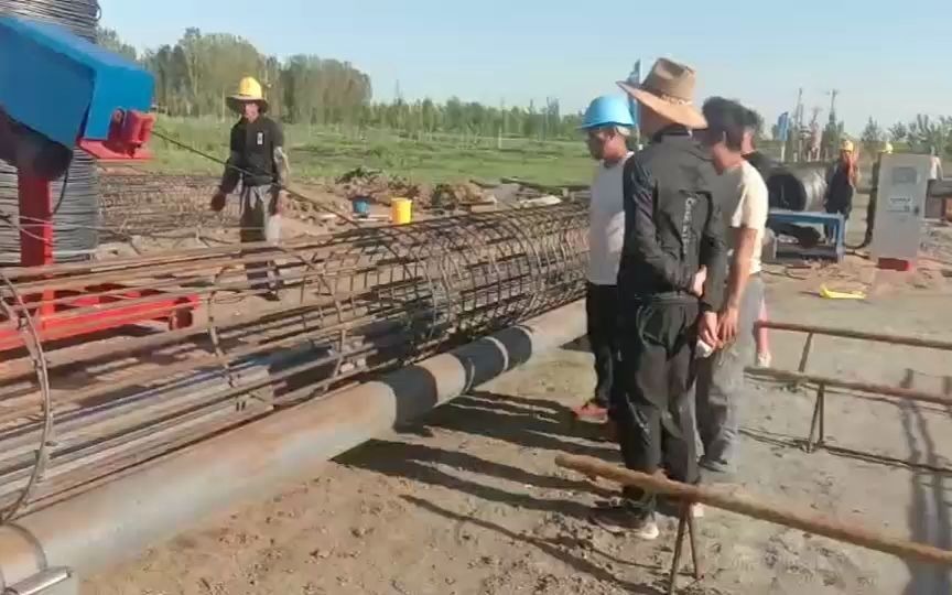 全自动钢筋笼滚焊机 钢筋笼滚笼机 钢筋笼绕筋机操作规程