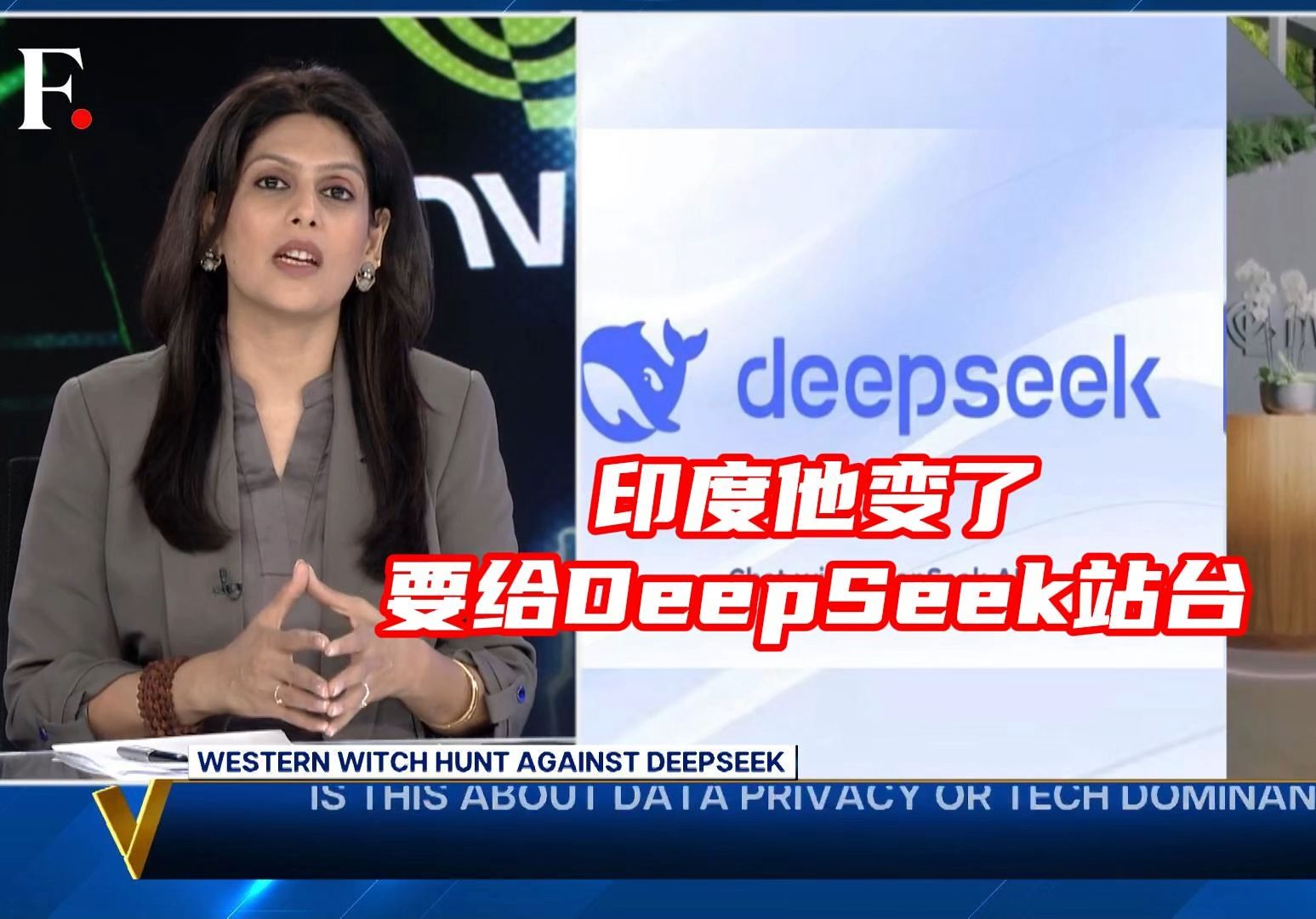 (配音)印度要给DeepSeek擂鼓助威:美国就是吃不到葡萄的酸狐狸!附评论
