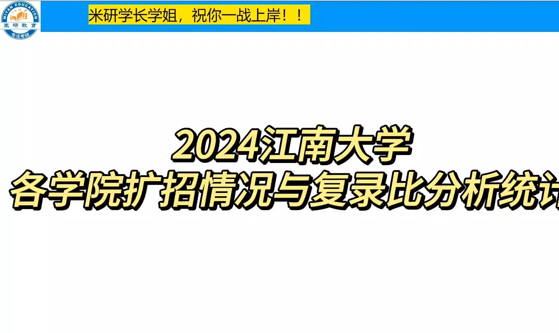 24届江南大学各学院扩招情况与复录比分析统计