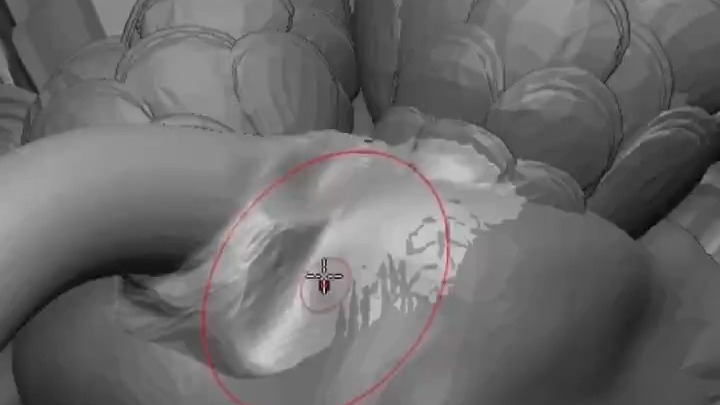 Zbrush小技巧 消模型接缝 不需要合并的方法