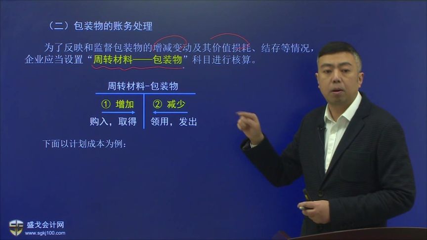 初级会计视频:包装物和低值易耗品