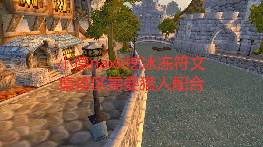 魔兽世界怀旧服小德naxx挖冰冻符文,瘟疫区需要猎人配合