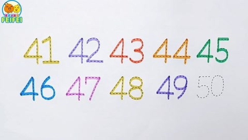 少儿益智玩具,用线描写1 50的数字,给数字上色