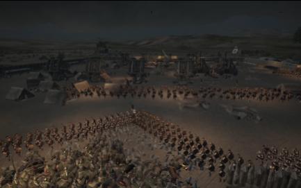 【罗马2全面战争】方阵枪兵营地防御战之营口V形阵型防守