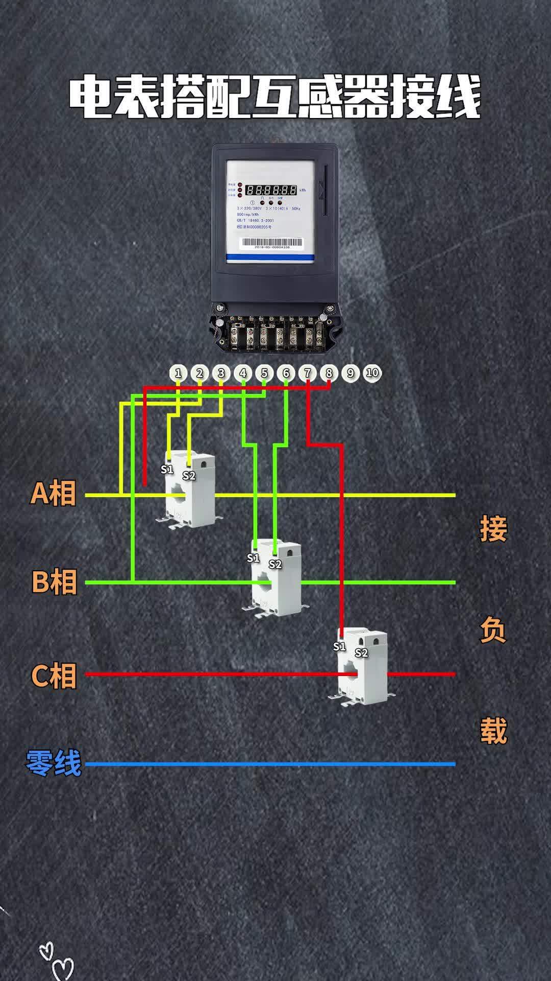 电表搭配互感器如何接线