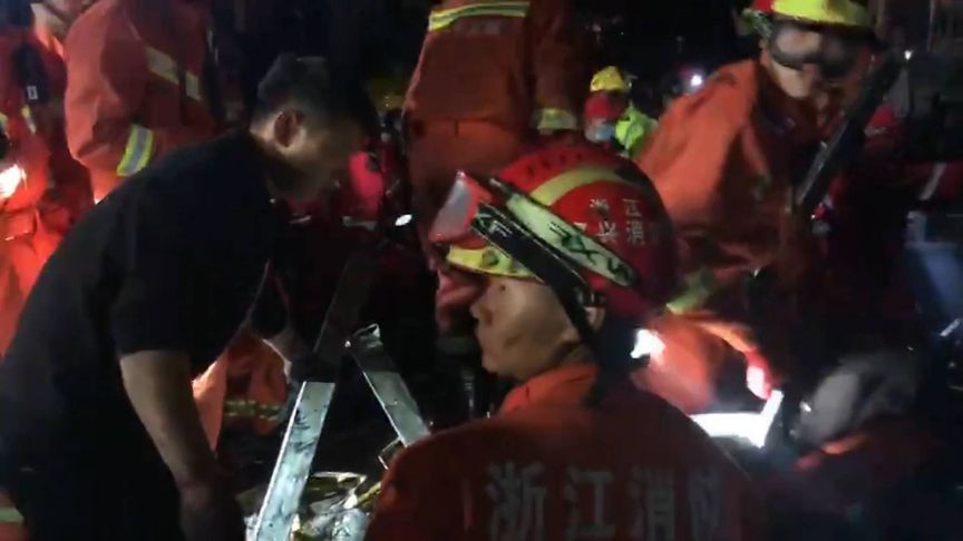 浙江海宁污水罐坍塌事故死亡人数已上升至9人