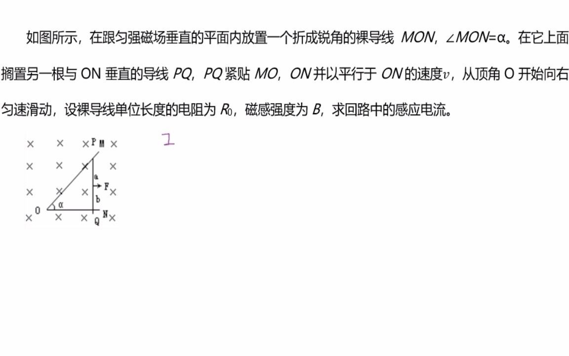 电磁感应杆轨模型百题011单杆-电阻类