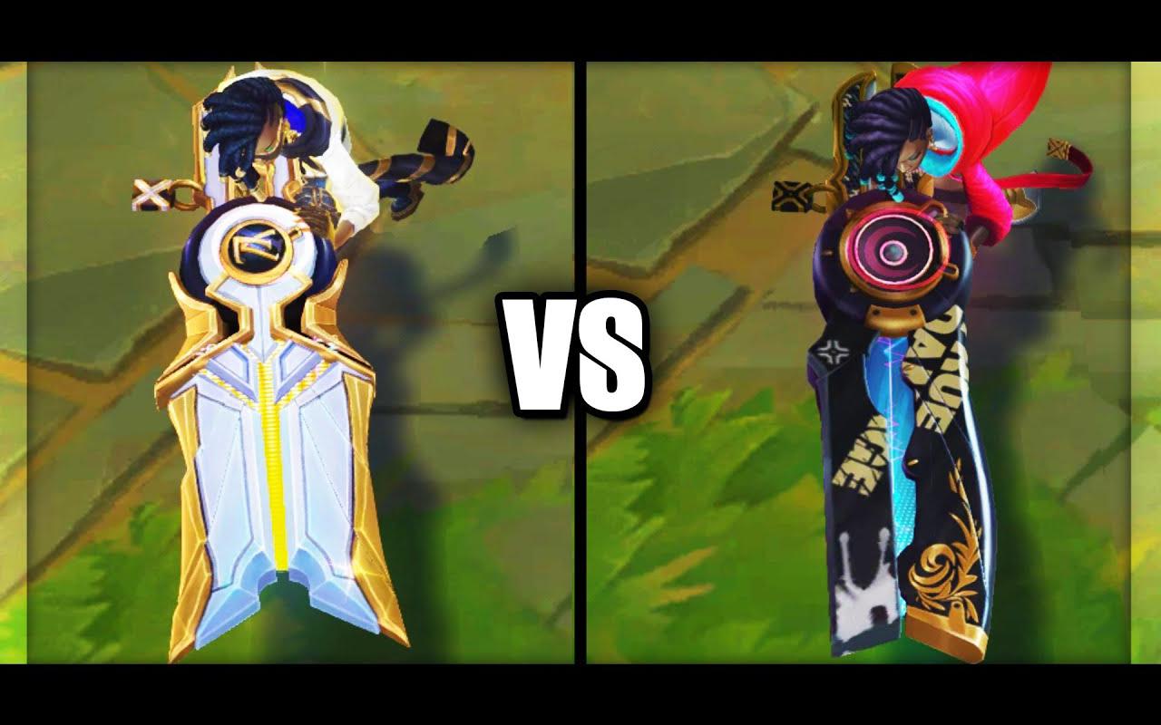 「皮肤对决」 涤魂圣枪·赛娜 - 真实伤害 至臻 VS 真实伤害