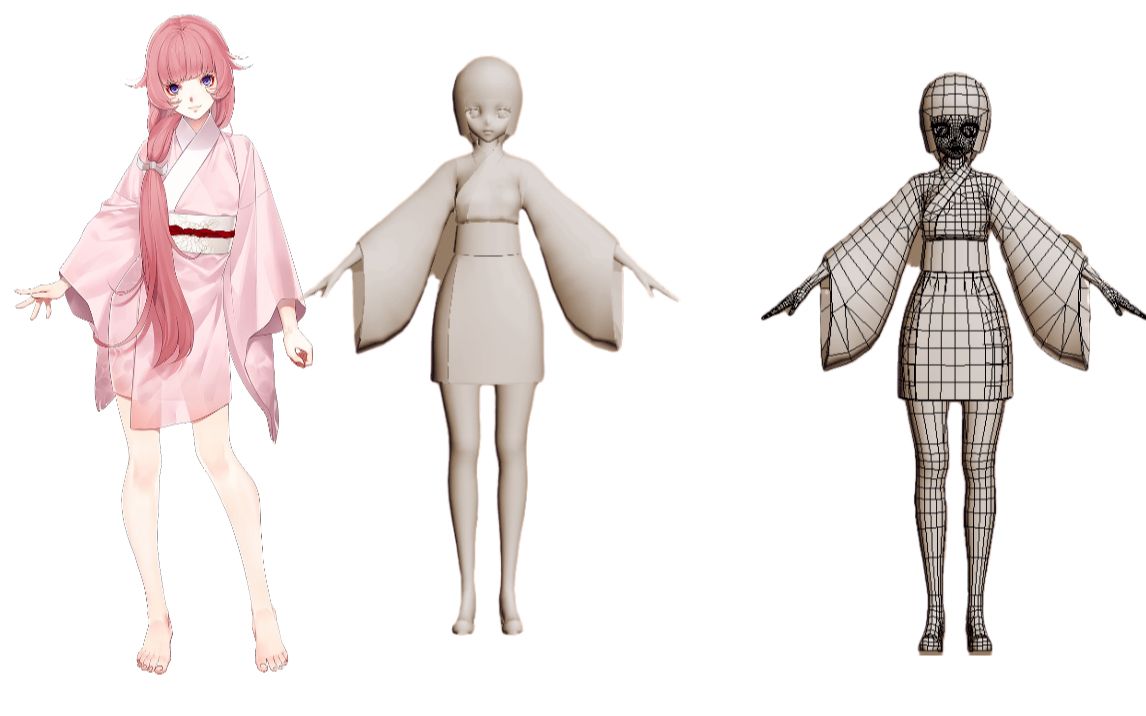 3D建模——美女到处都有,自己做的才香,女老师手把手教你建模和服...