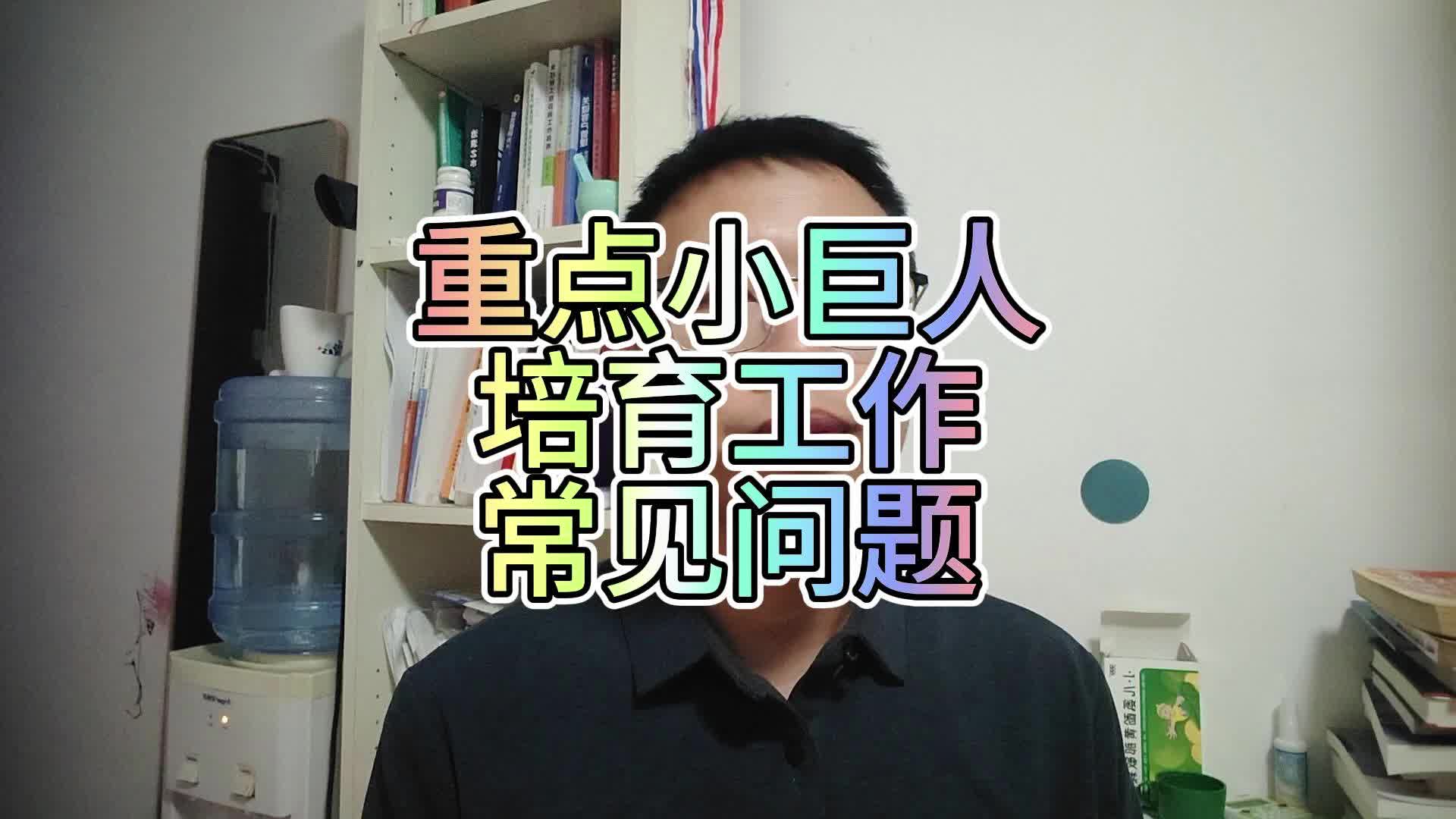重点小巨人培育工作常见问题