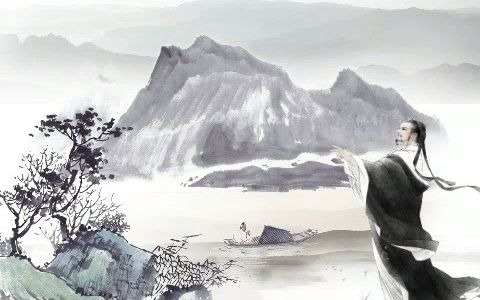 aiscratch制作古风山水动画@诗人出场