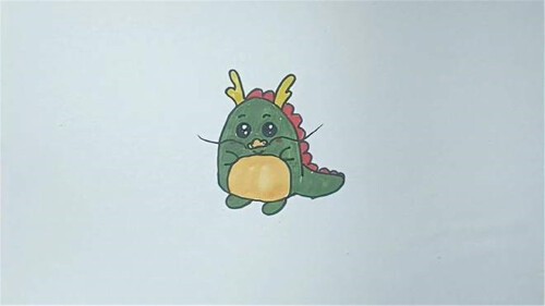 简单易学的儿童画龙