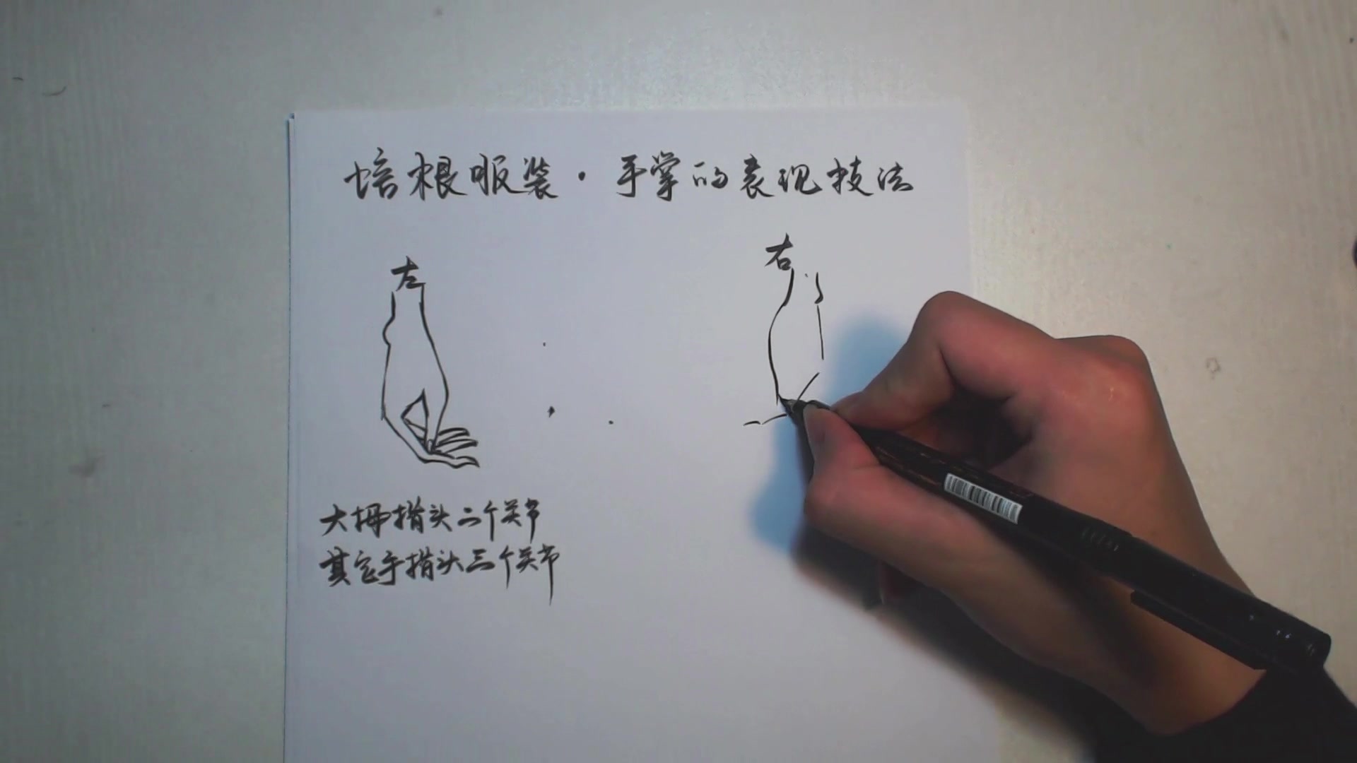 【手绘】服装设计人体模特之手部动态绘画教程!