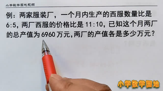 小学数学六年级同步奥数微课堂 简单的复比和按比例
