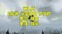 魔兽世界巫妖王之怒WLK 3.4邪DKPVP天赋雕文手法教学