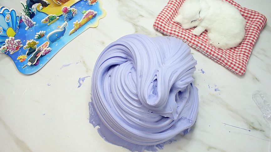 用超轻粘土制作起泡胶,不加成型水就能成功,无硼砂炸泡声音超脆