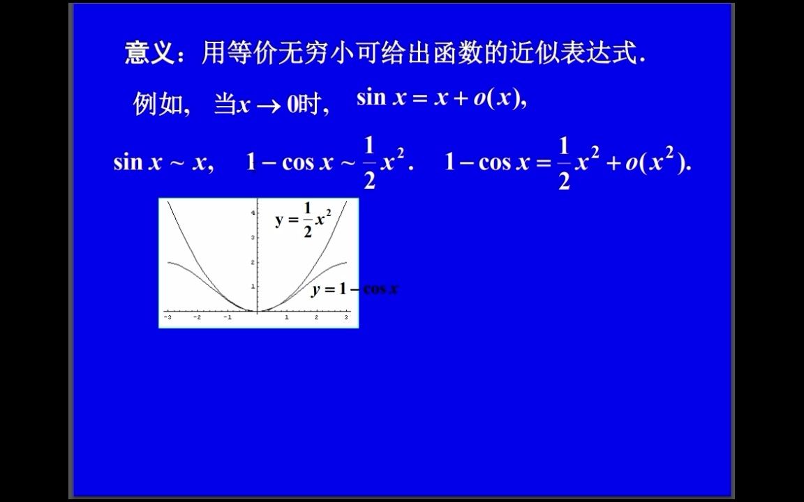 高等数学(20)等价无穷小