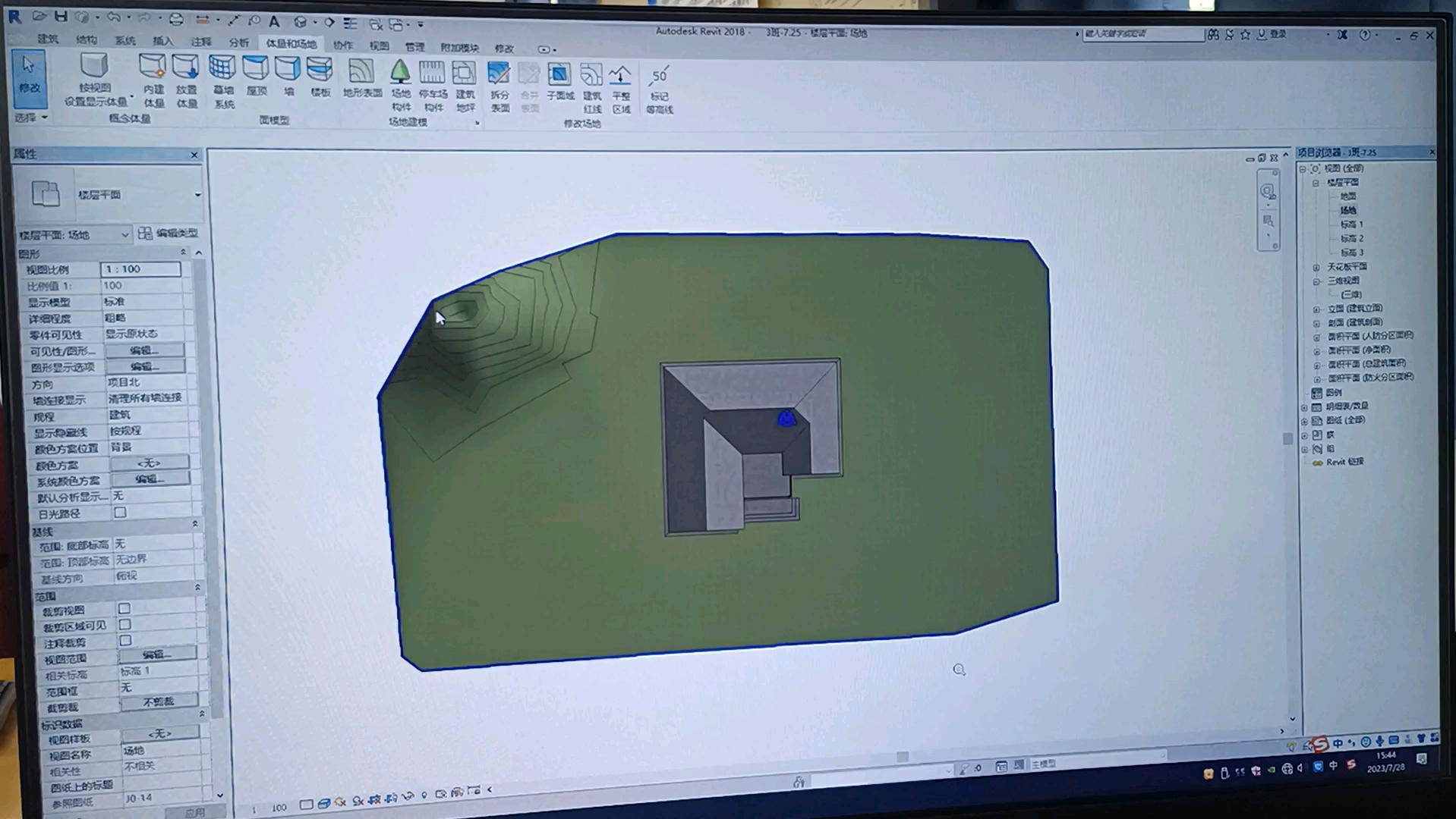 (自用bim)门窗明细表,图纸,场地等设置