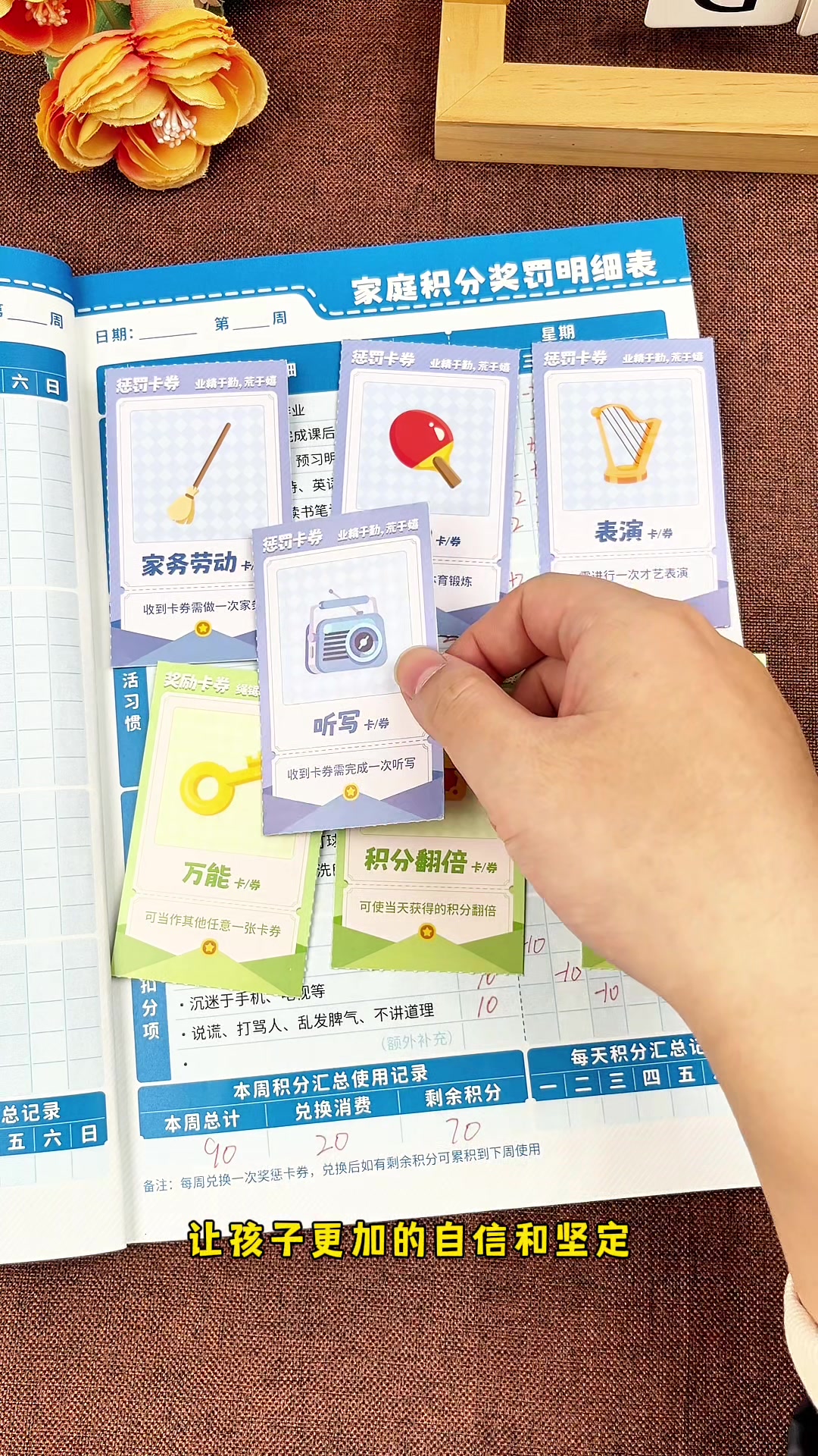 家庭积分本小学生劳动奖罚,每日坚持时间记录,好习惯养成打卡。#学习...