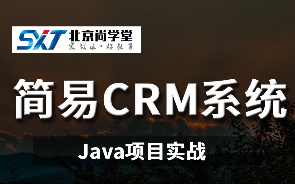 java开发CRM系统实战_学习CRM系统实战项目必看视频教程_java项目...