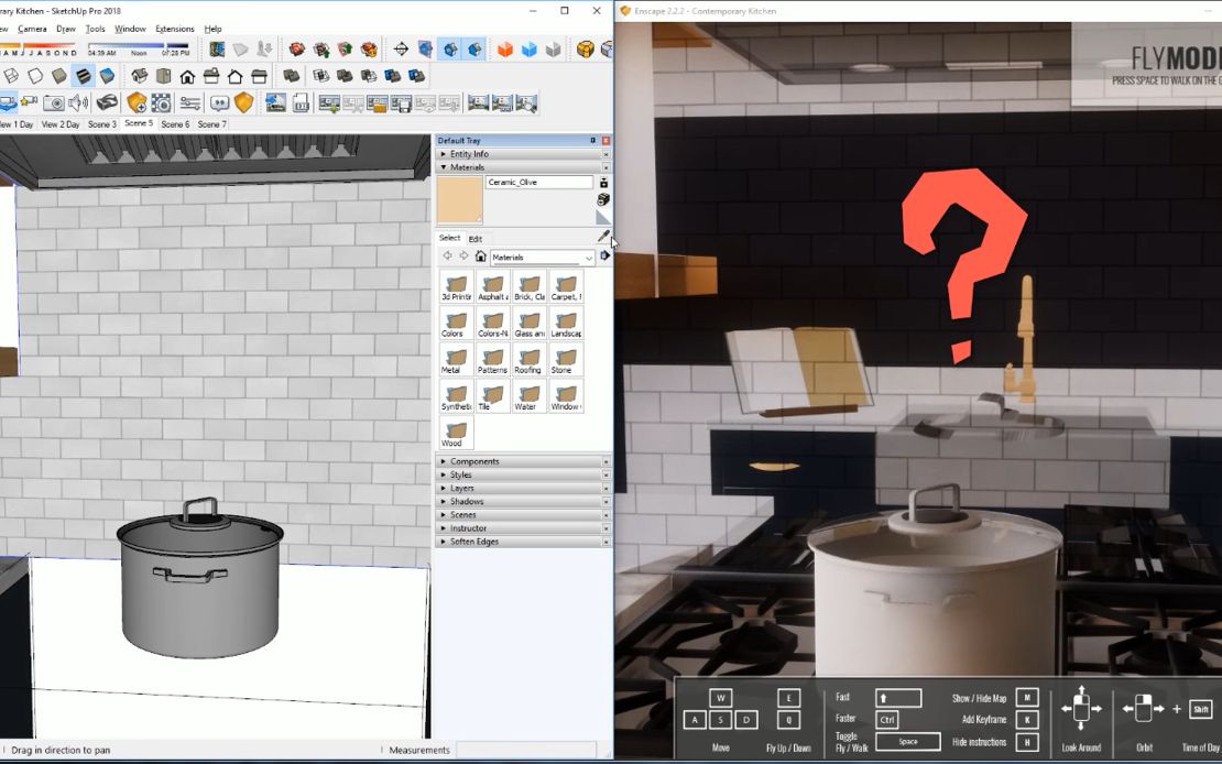 AR/VR/MR应用⑦室内设计:4.1 Enscape 一键生成VR/3D动漫SketchUp...