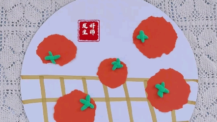 小班撕纸画～好柿发生～