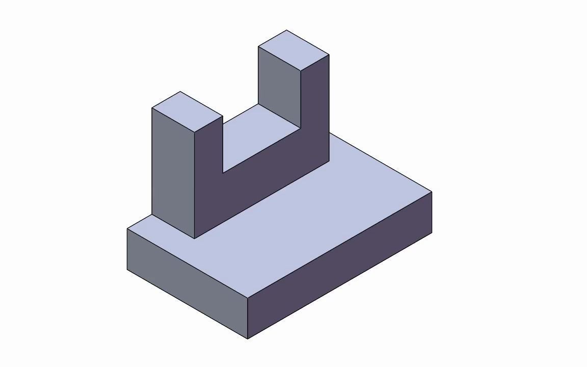 图2-2-4 三视图的画法