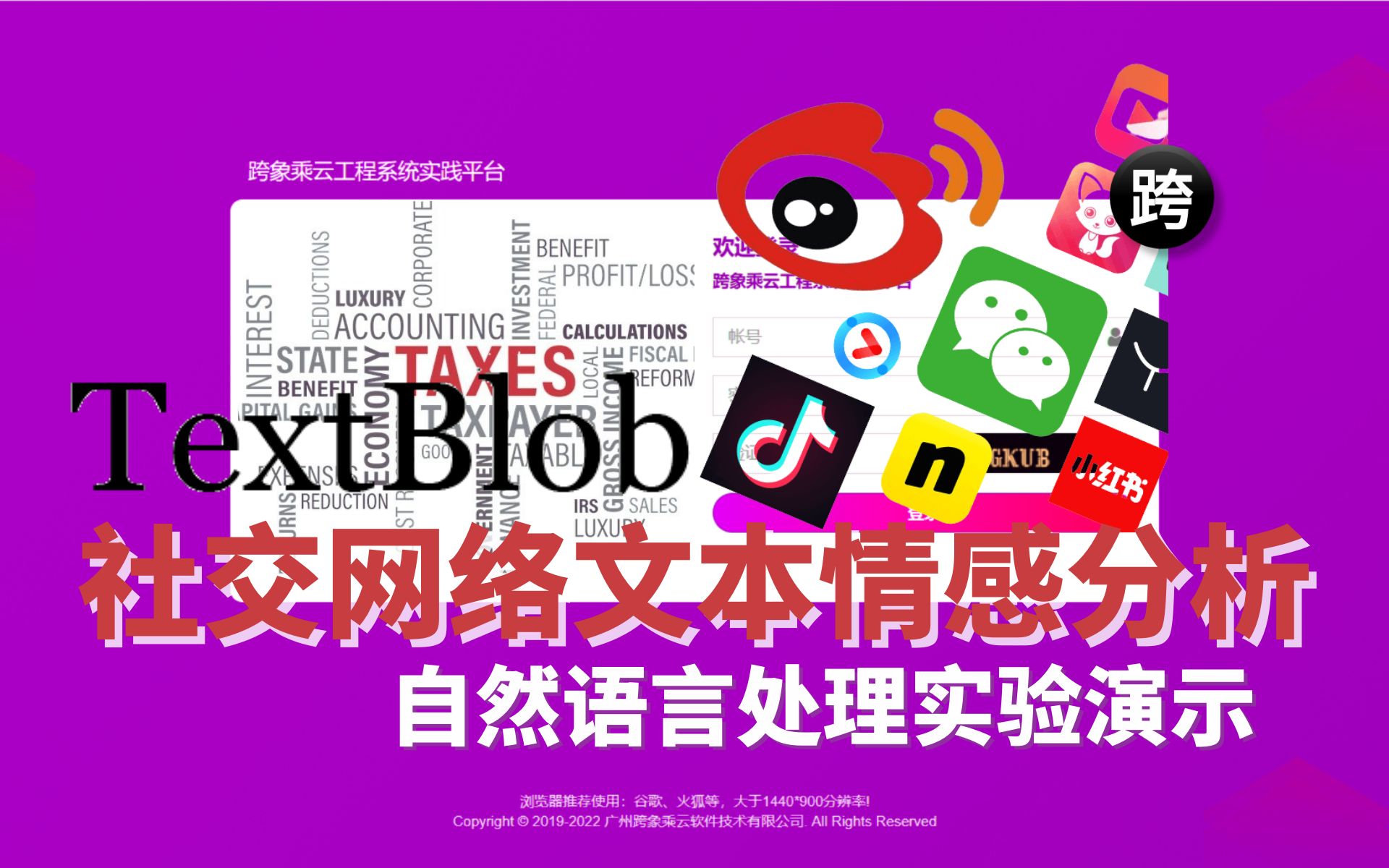 自然语言处理实验演示 - 75. textblob 社交网络文本情感分析