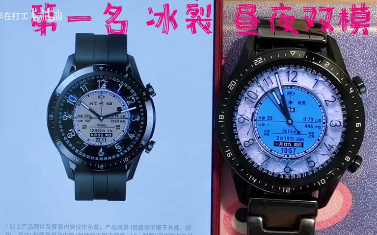 华为表盘热销榜前十,实机(华为gt2)展示效果,看看你喜欢哪一款,每一件...