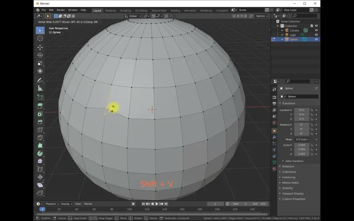 iBlender中文版插件Slide Edge 教程Blender vertex slide,edge slide,...