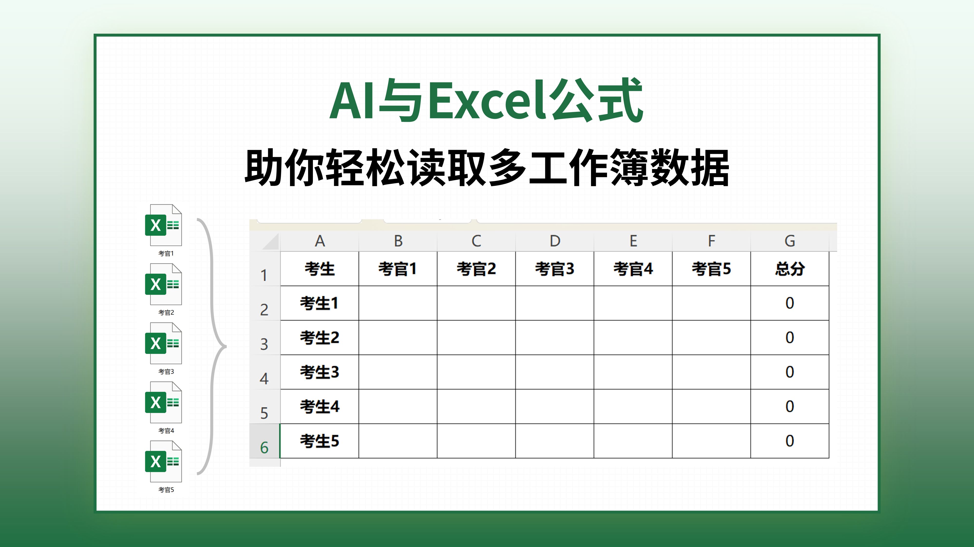 AI与Excel公式助你轻松读取多工作簿数据