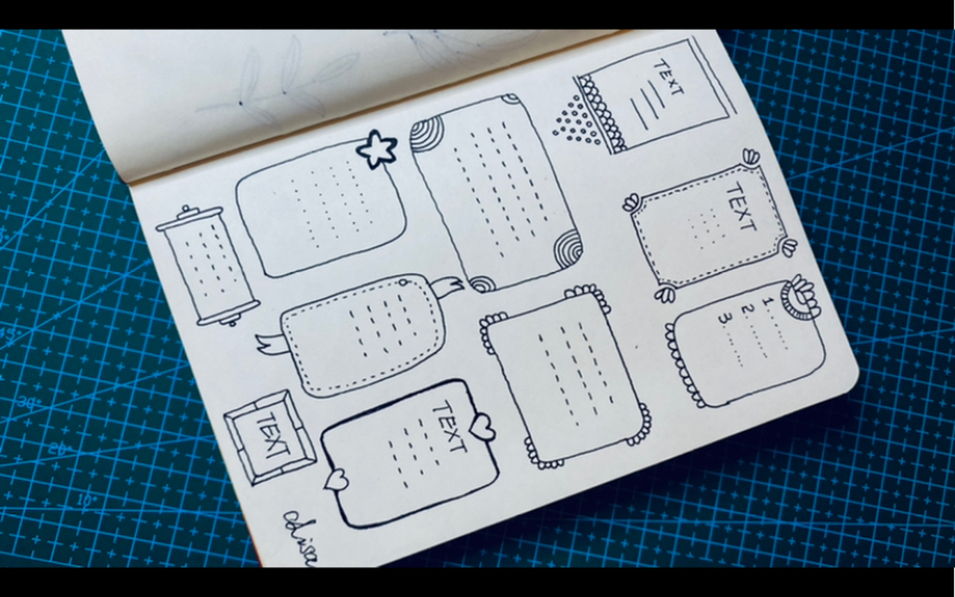 【禅绕画】手帐素材|听说玩手帐很烧钱?跟我一起画帮你省下“一个亿...