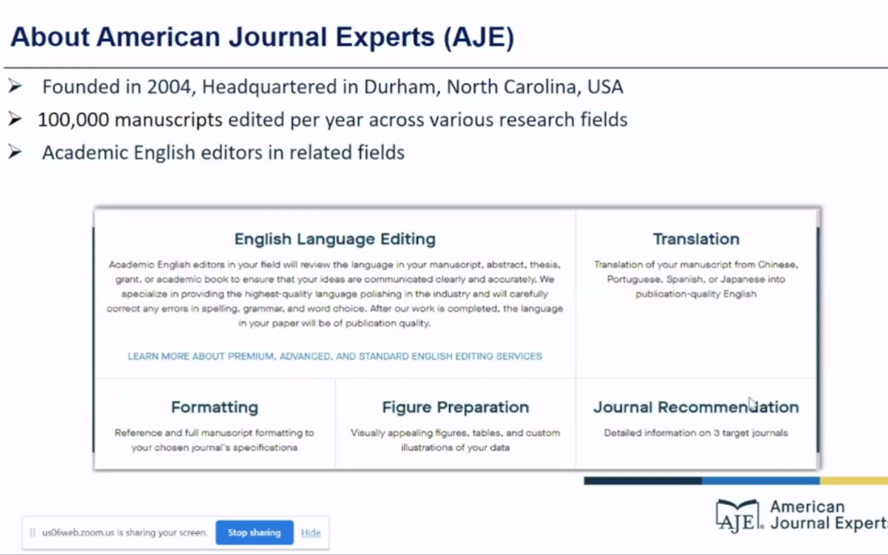 AJE崔韶博士-如何撰写有说服力的投稿信,提高英文科研论文的投稿效率