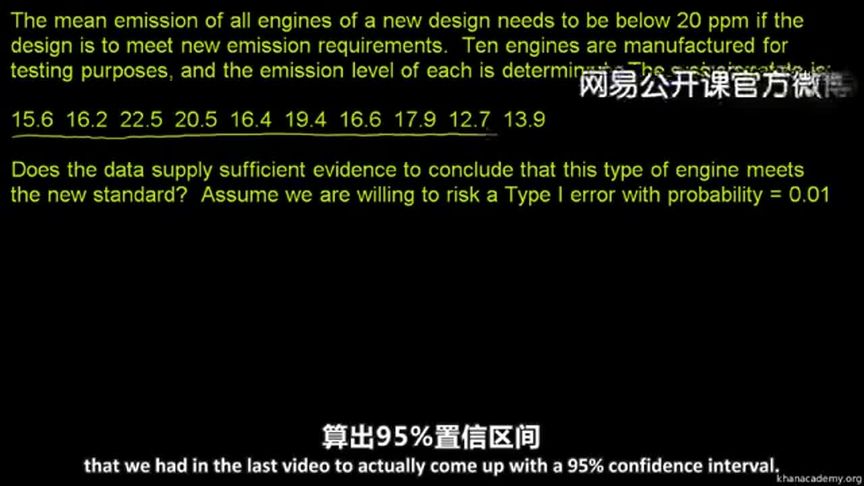可汗学院公开课统计学:第52讲,t统计量置信区间