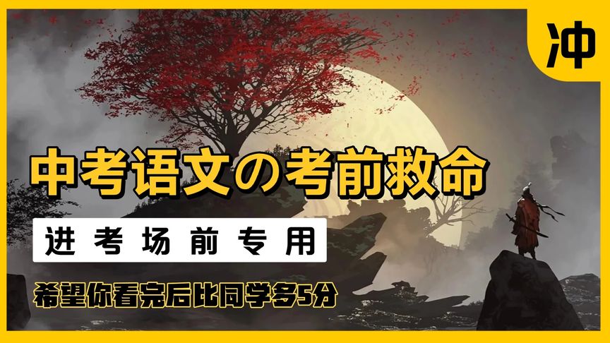 同学,中考语文考前阅读解答题技巧梳理,3年初中,在此一举01