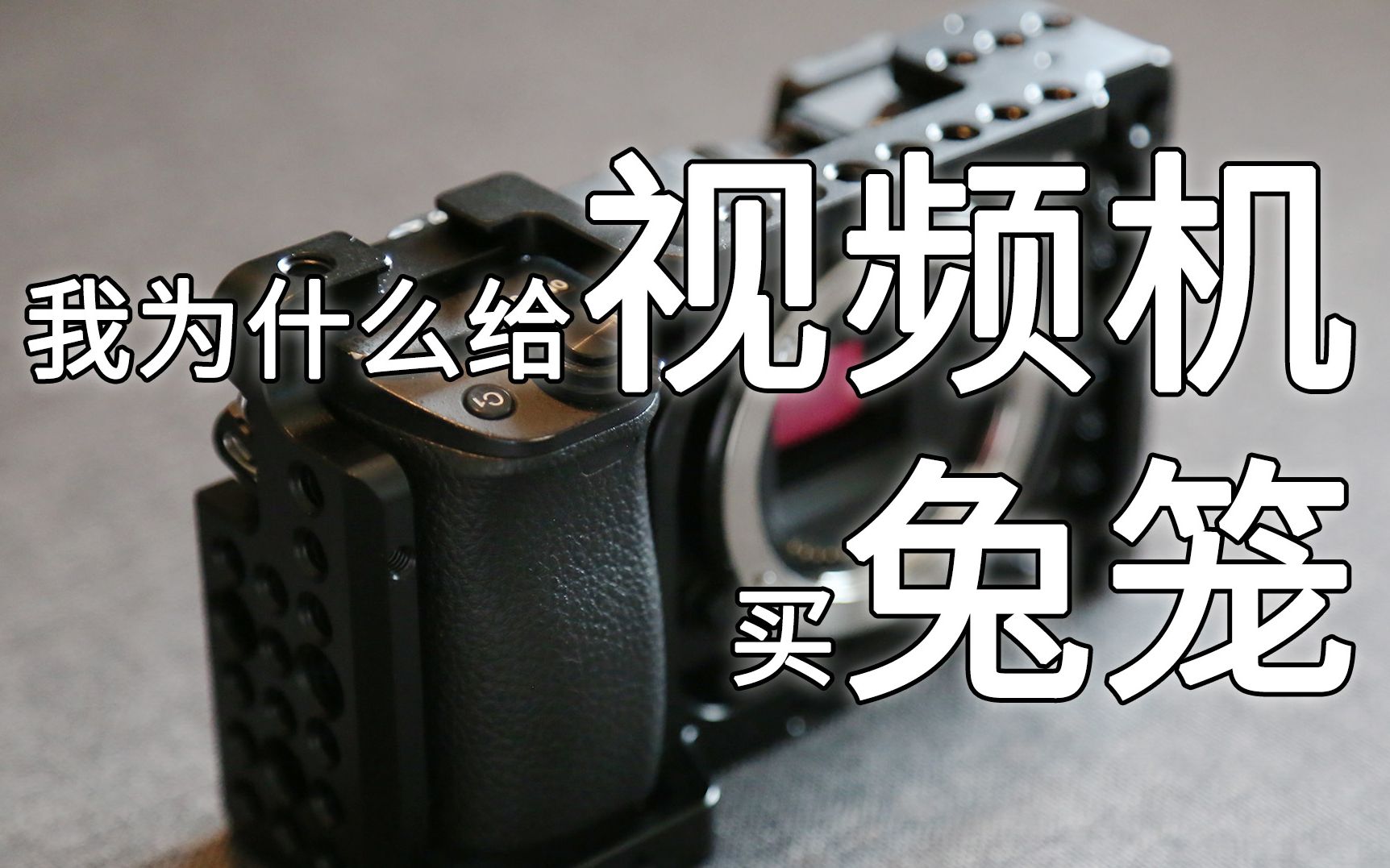 【我为什么给视频微单买兔笼】索尼A6000系列