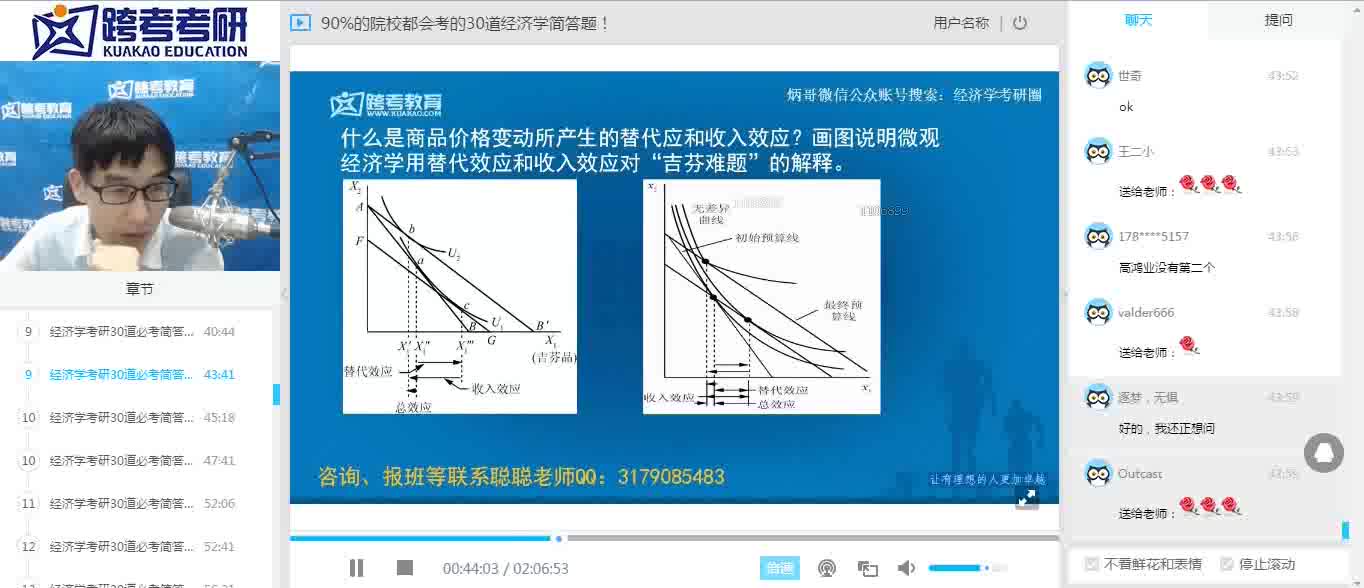 经济学考研||什么是商品价格变动所产生的替代应和收入效应?