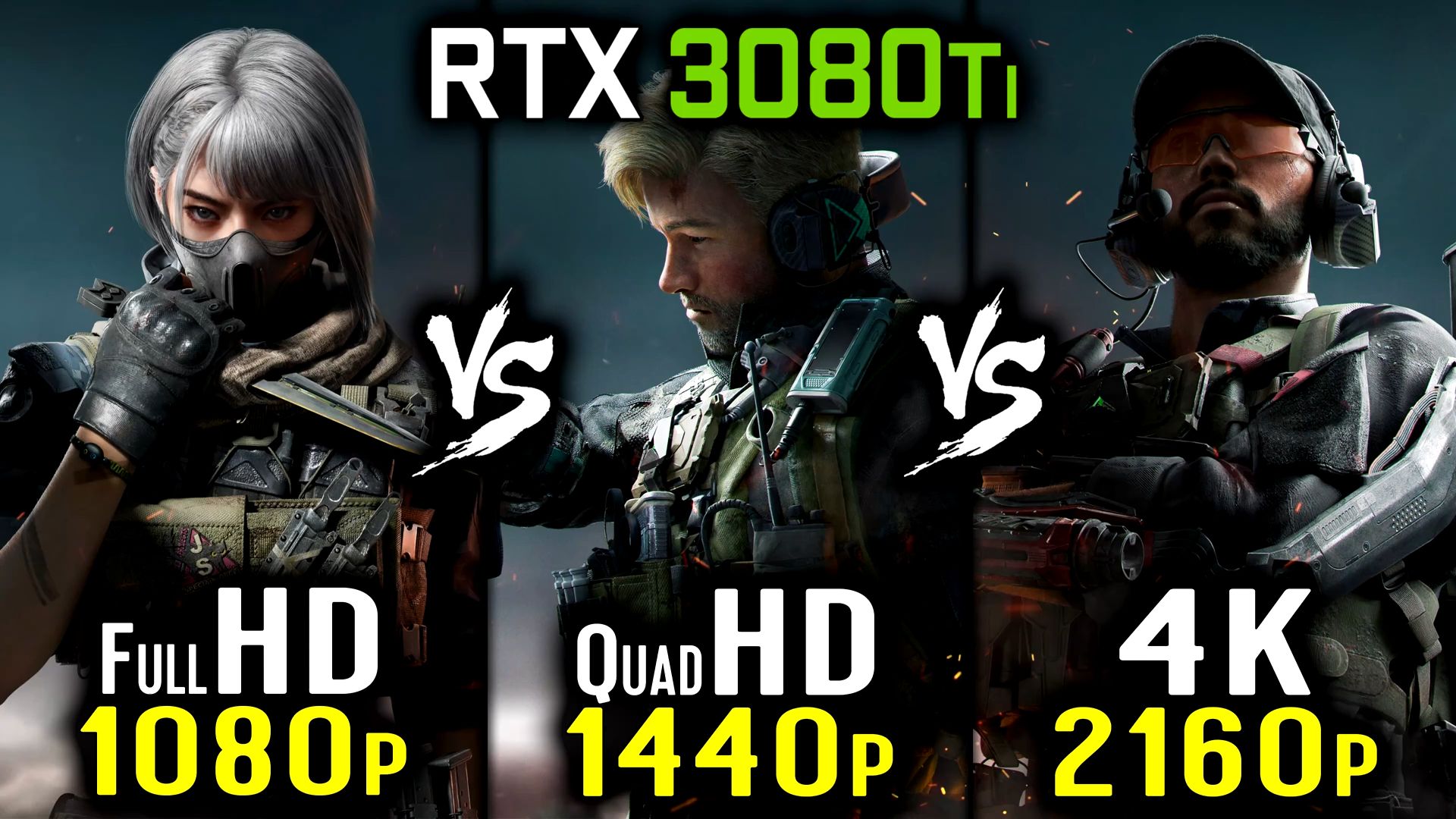 【三角洲行动】RTX 3080 Ti不同画质对比 - 1080p vs 1440p vs 2160p