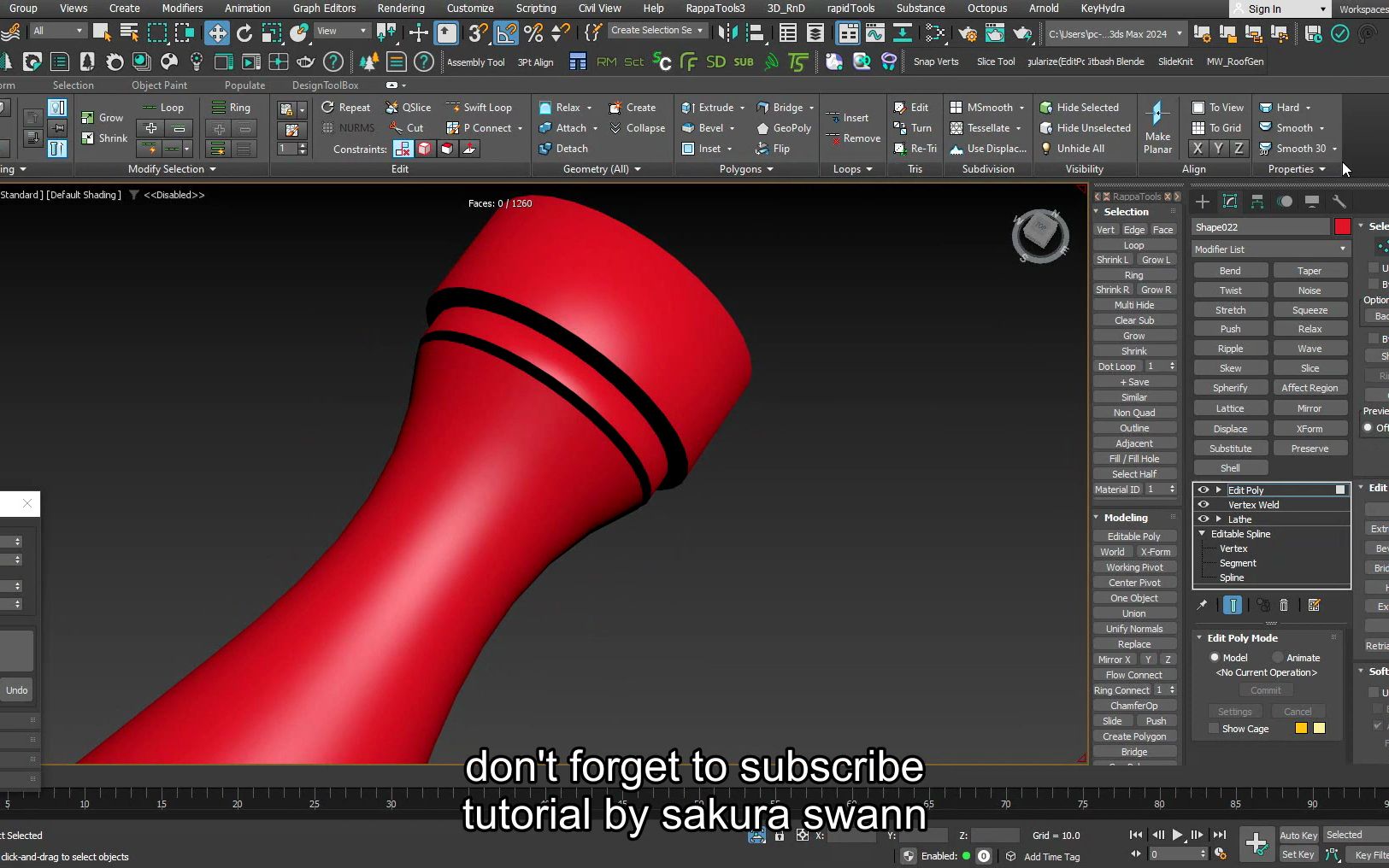 3ds max 下一个教程 - 如何使用车床或放样和布尔运算创建"栏杆" 01 ...