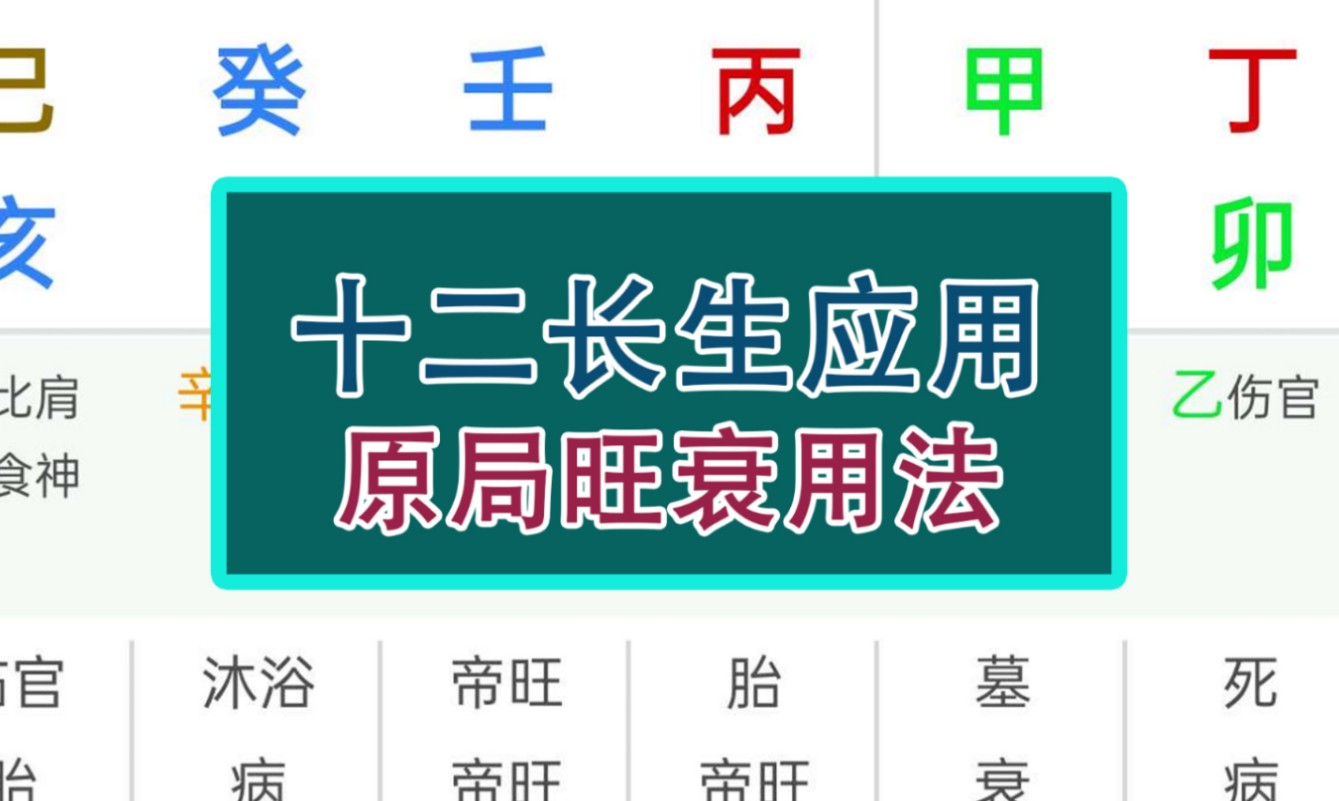 十二长生应用(命理八字知识分享)