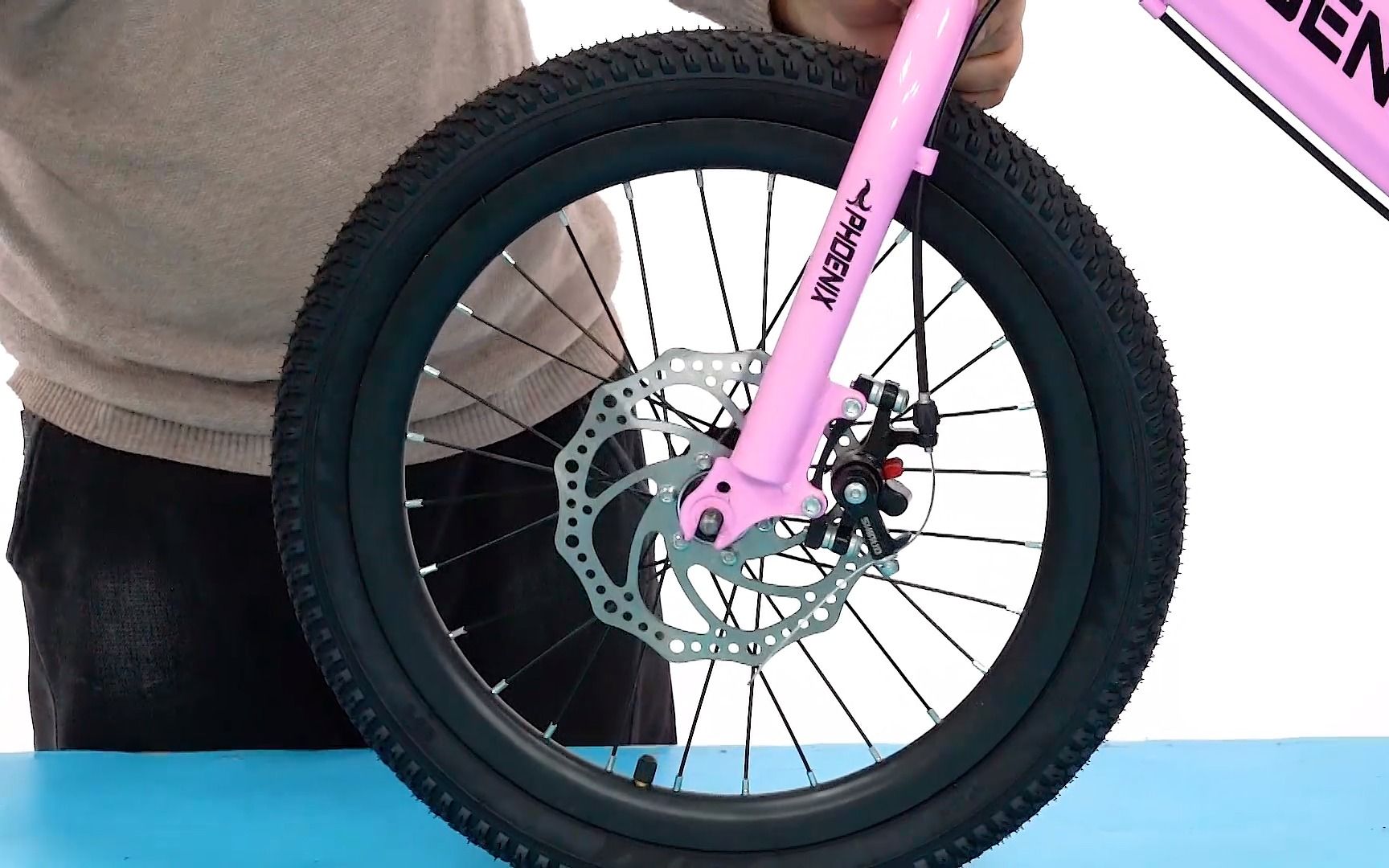 凤凰折叠自行车碟刹车安装视频