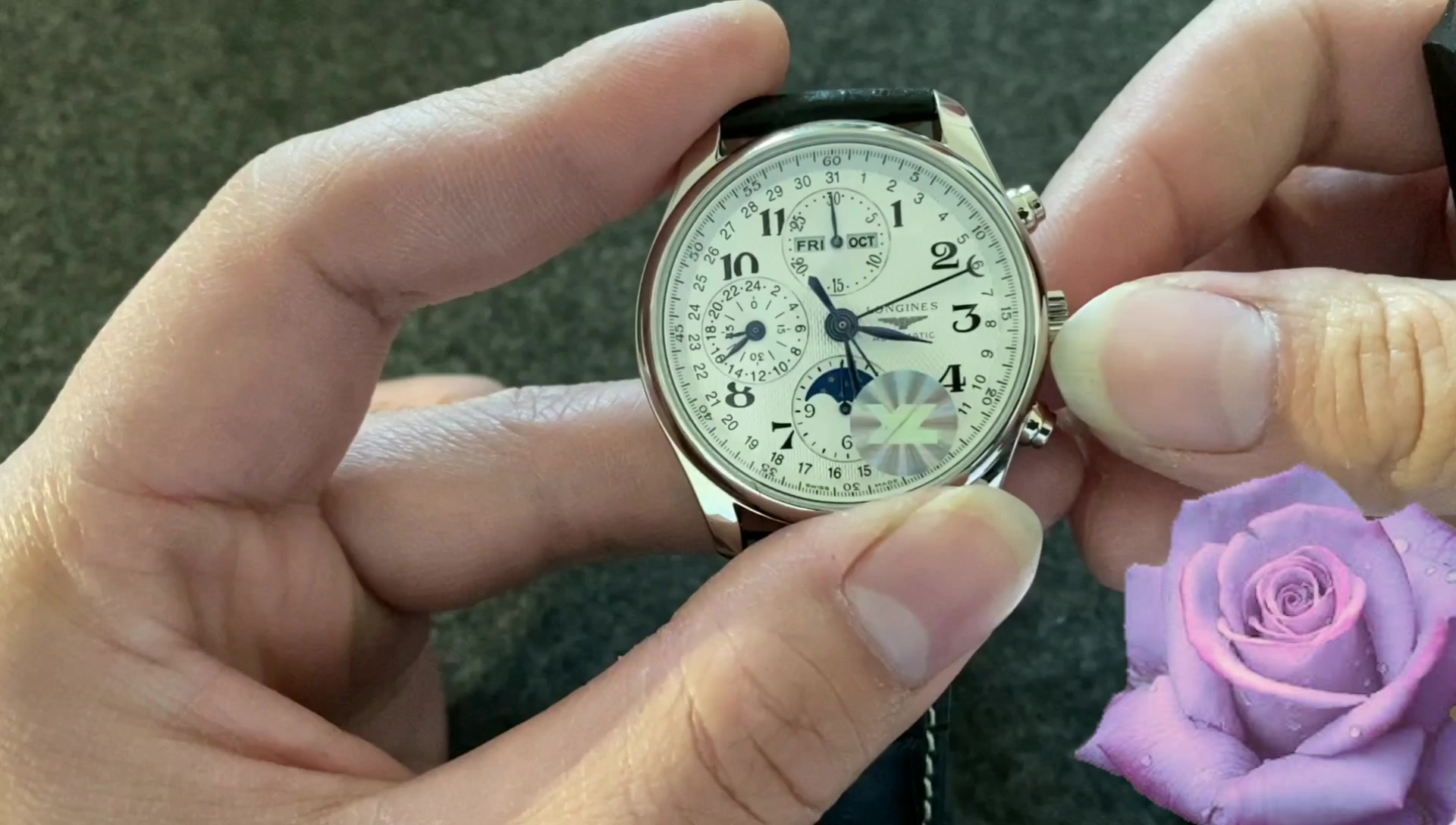 浪琴名匠八针月相-颜值最高,功能最多。