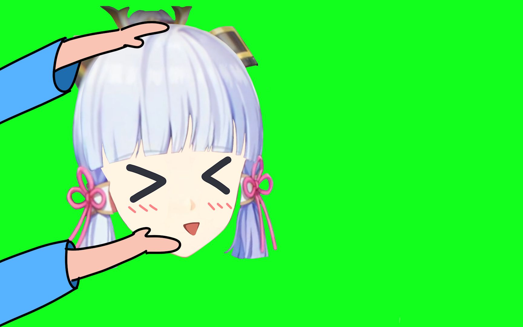 【原神】神里头转场GB绿幕素材+使用例