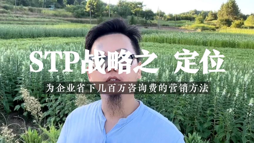 第九集|STP战略之定位。为企业省下几百万咨询费的营销方法。