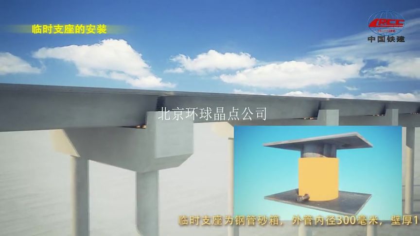 公路箱梁施工动画