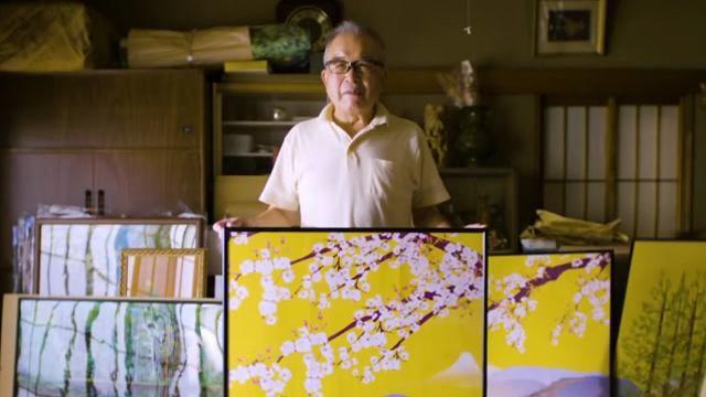 日本77岁老人用电脑作画,只为"省颜料省画笔",我电脑白学了